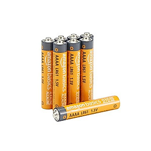 Amazon Basics 8-Pack AAAA Alkaline High-Performance Batteries, 1.5 Volt, 3-Year Shelf Life