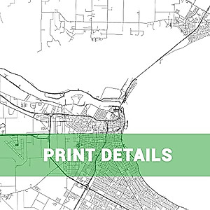 Dear Mapper Corpus Christi United States View Abstract Road Modern Map Art Minimalist Painting Black and White Canvas Line Art Print Poster Art Line Paintings Home Decor (Set of 3 Unframed)