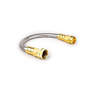 FangFarm Stainless Steel Garden Hose: Durable Quality Metal with High-pressure Water Output for Gardeners（1FT）