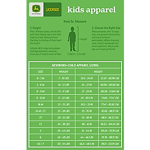 John Deere boys John Deere Kids Trademark Short Sleeve Tee T Shirt, Green, 3 US