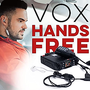 BTECH GMRS-50V2 50W 256 Fully Customizable Channels Mobile GMRS Two-Way Radio. Repeater Compatible, Dual Band Scanning (VHF/UHF), FM, & NOAA Weather Broadcast Receiver