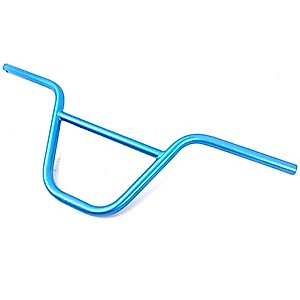 KHE 9 Inch BMX Handlebars Blue Knurled Clamp Zone Only 1.79lbs Width 720 mm