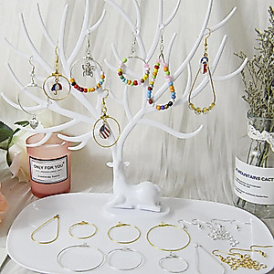 XKCWXY 483Pcs Earring Making Kit with Beading Hoop Earring Finding Component Accessories,Earring Hooks,Jump Rings,Earring Backs for Jewelry Making DIY Craft