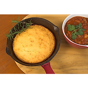 Silicone Hot Handle Holder, Potholder (Large Red) for Cast Iron Skillets, Pans, Frying Pans & Griddles, Metal and Aluminum Cookware Handles - Sleeve Grip, Handle Cover