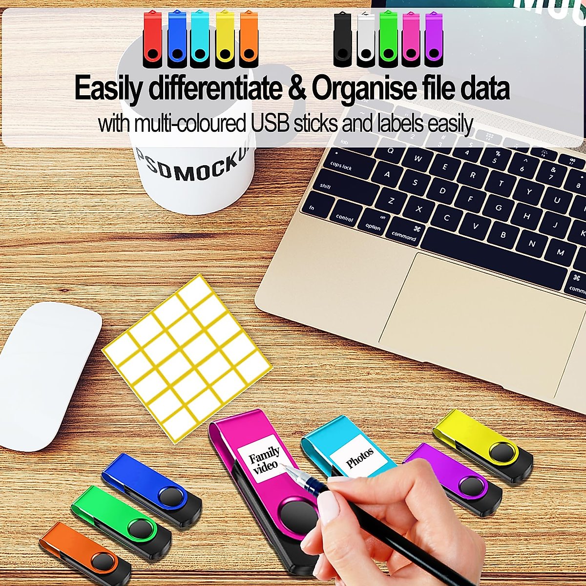 2GB USB Flash Drives 10 Pack 2 GB Thumb Drive TATMOHIK 2.0 USB Drives Bulk 2GB Swivel Design Flash Drive Pack with LED Indicator 2 Gig Jump Drive Pack, USB Stick, Memory Stick, Pen Drive, Mixed Color