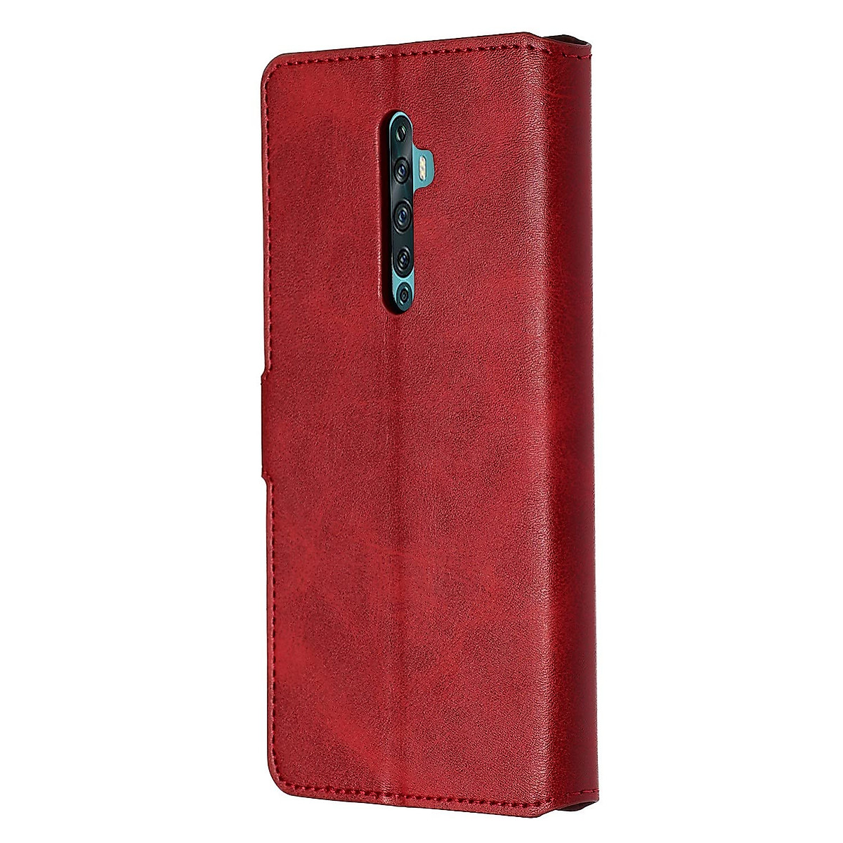 Case for Oppo Reno2 Z Wallet Case,with Card Holder Kickstand Magnetic Closure PU Leather Flip Case Cover for Oppo Reno2 Z 6.53" -Red