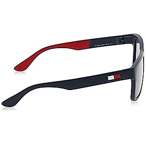 Tommy Hilfiger Men's TH1556/S Rectangular Sunglasses, BL REDWHT, 56 mm
