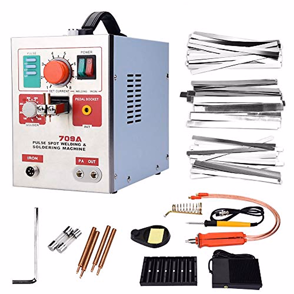 Lithium Battery Spot Welder, Battery Soldering Machine Adjustable Needle for Laptop Battery(US Plug 110V)