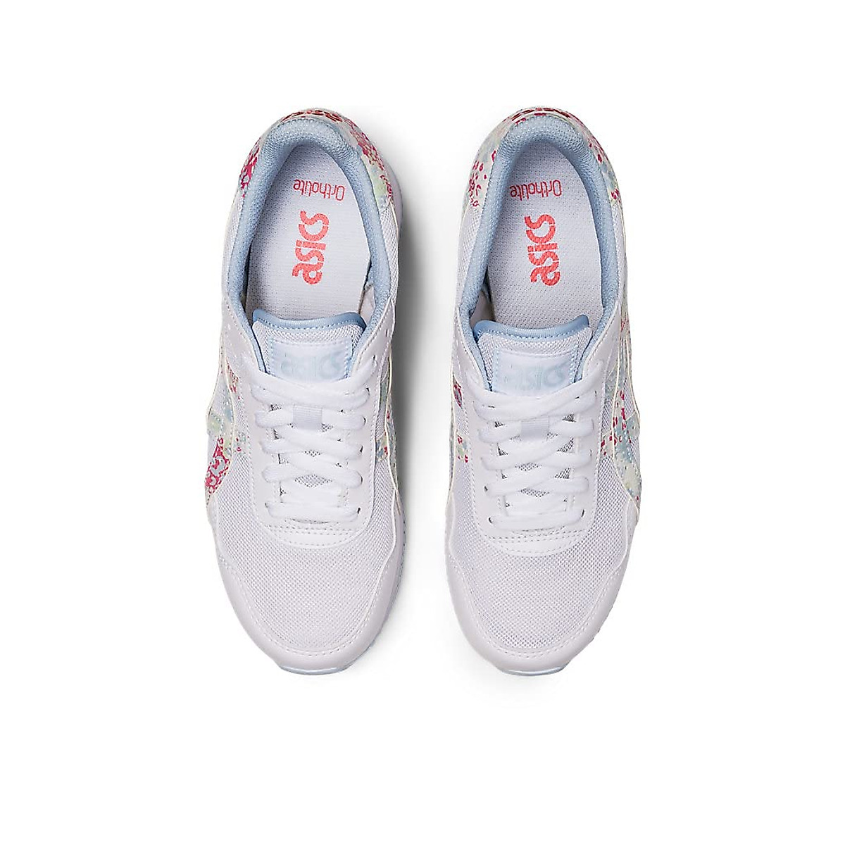 ASICS Women's Tiger Runner Sportstyle Shoes, 8.5, White/Papaya