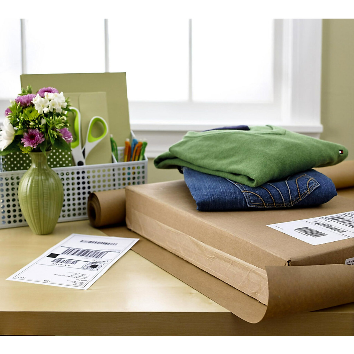 Scotch Commercial Grade Shipping Packaging Tape, 1.88" x 54.6 yd, Designed for Packing, Shipping and Mailing, Guaranteed to Stay Sealed, 3" Core, Clear, 4 Rolls (3750-4RD)