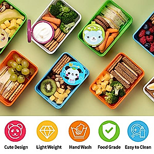 Elykorrne 8 Pack Salad Dressing Container To Go, 0.9oz Small Condiment Containers with Lids, Plastic Condiment Cup, Reusable Sauce Containers Leak-proof for Lunch Bento Box Kids