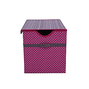 Bacati - Toy Chest Owls in the Woods Pink/Grey