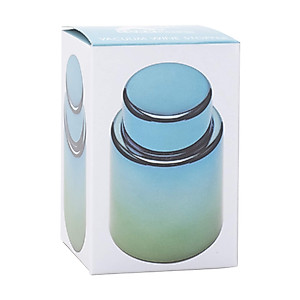 Cork Pops Reflective Ombre Acrylic 2.75 Inch Silicone Seal Vacuum Wine Bottle Stopper Set Of 3