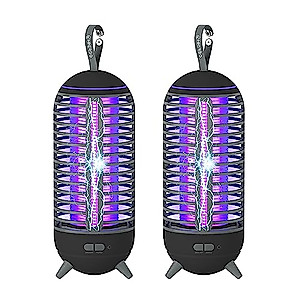 Bug Zapper Outdoor & Bug Zapper Indoor & Portable Camping Bug Zapper USB Mosquito Zapper Fly Trap,Bug Zapper Electric Trap Ideal for Fly Traps (2 Pack)