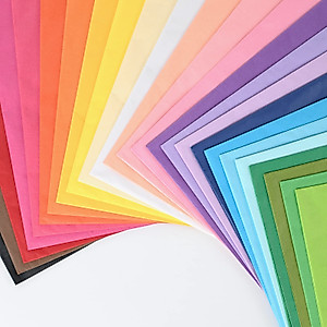 125 Sheets Tissue Paper Bulk, Colored Tissue Paper for Gift Bags, 25 Assorted Colors Tissue Paper for Crafts, Gift Tissue Paper for Gift Wrapping, 20 x 26 in