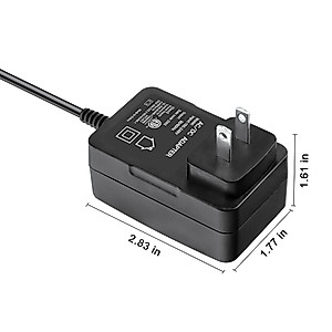 Hustery 12.6V 1A 2-Prong AC/DC Adapter Compatible with Aiper Smart AIPURY600 AIPURY 600 Cordless Automatic Robotic Pool Vacuum Cleaner 2600mAh Lithium Ion Battery Xinsu Global XSG1261000US Charger