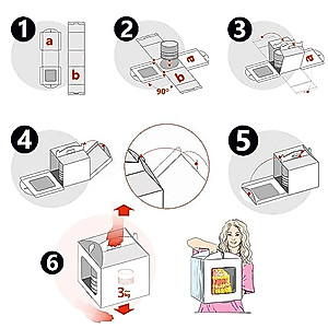 Box For Cake 10-Pack 8x8x8 inch White Cake Boxes with Window, European-Grade Sturdy Cardboard, Large Cake Carriers with Handle for Tiered Cakes, 10 PCS (White)