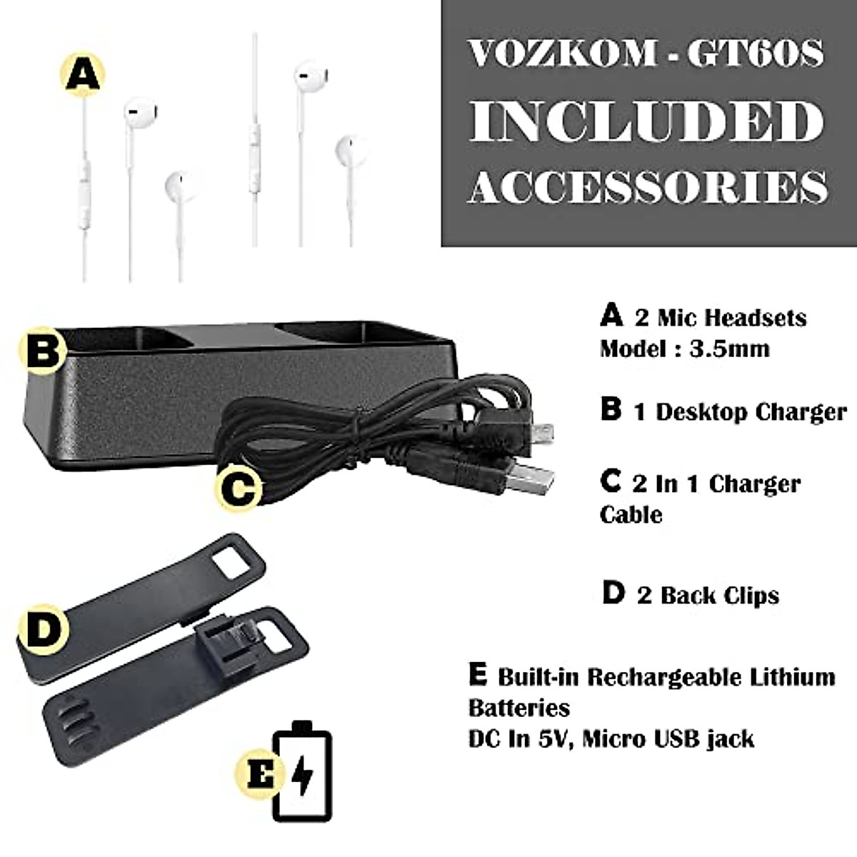 Long Range Walkie Talkies for Adults with Earpiece, Handheld Two Way Radios, Up to 36 Mile Range Rechargeable Walky Talky, 142 Privacy Codes, & NOAA Weather Scan