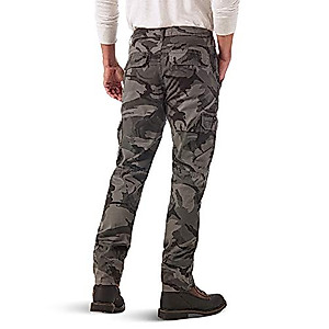 Wrangler Authentics mens Regular Tapered Cargo Pants, Grey Camo, 36W x 32L US