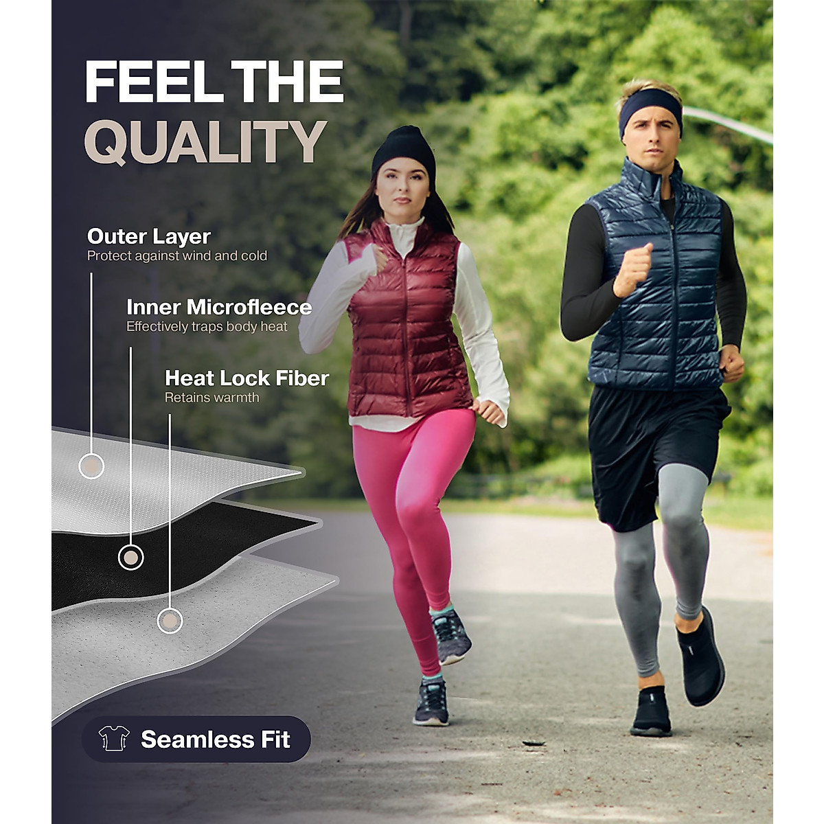 Thermajohn Long Johns for Men, Thermal Underwear for Men Long Underwear Mens Leggings Thermal Pants Men Cold Weather Bottoms (Black, X-Large)