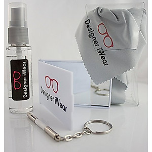 Oakley Frogskins OO9013 9013D0 55M Crystal Clear/Prizm Sapphire Sunglasses For Men For Women+BUNDLE Accessory Leash Kit+ BUNDLE with Designer iWear Care Kit