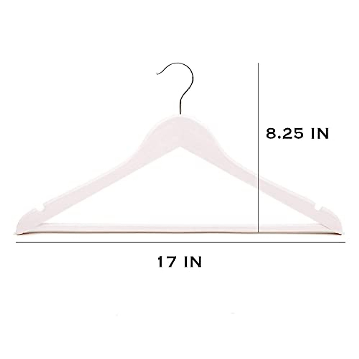 IKEA Hanger Wood Clothes Coat (8 Pack) White Bumerang