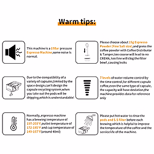 KOTLIE Multifunctional 5in1 Espresso Machine, 19Bar Pressure Single Serve Coffee Maker for NES* Original/Dolce Gusto/K cup/Ground Coffee/illy 44mm ESE, Cold&Hot Brew, Level 7 watervolume (AC-513HF)