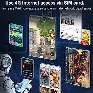 Modem Dongle, 4G LTE Modem, Modem Dongle with SIM Card Slot, TDD FDD Car Mini Router with LED Status Indicator, Up to 10 Associated Users 4G LTE Modem