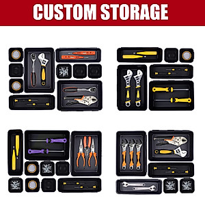 AUTSCA 32-Pack Tool Box Organizer and Storage,Workbench and Cabinets,Tool Organizers Tool Tray Divider, Toolbox Accessories,Toolbox drawer organizer set for drawer cabinet parts hardware box storage