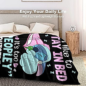 Anime Blanket Lightweight Flannel Blankets and Throws Bedding for Kids Adults Gifts All Season 50"X40"