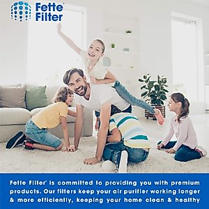 Fette Filter - LV-H128 True HEPA H13 Replacement Filter Compatible with LEVOIT LV-H128-RF/Valkia PU-P02 / PUURVSAS HM669A / ROVACS RV60 Air Purifier Models Part # LV-H128-RF 2-QTY