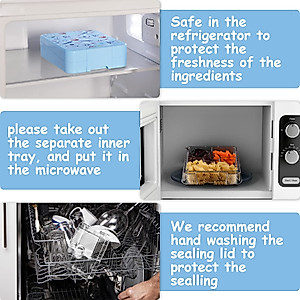 AOHEA Bento Lunch Box for Kids: Bento Boxes BPA FREE Kids Lunch Box 4 Compartment Toddler Bento Box Tritan Lunch Boxes Toddler Lunch Containers for Daycare or School(Astronaut)