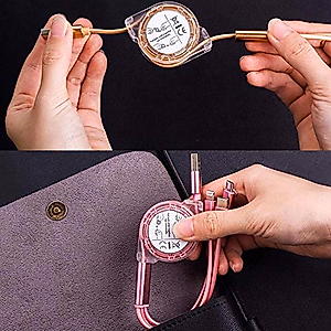 BoxWave Cable Compatible with Lenovo LOQ 16" Intel (RTX 4050) - AllCharge miniSync, Retractable, Portable USB Cable - Jet Black