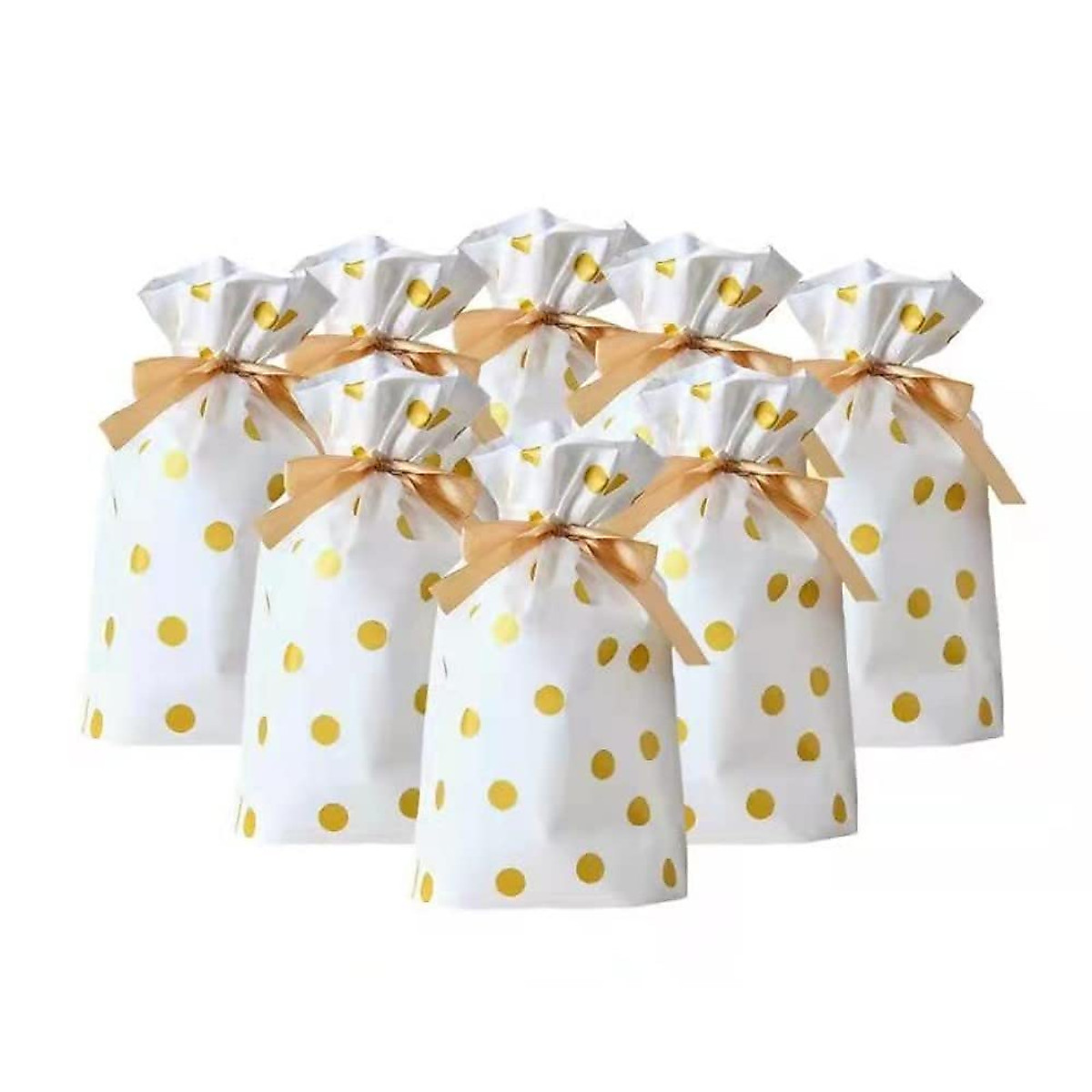 DKAOVH Plastic Drawstring Gift Bags, Candy Bags, Treat Bags, Cookie Bags, Party Favor Gift Wrapping(30 Pack)