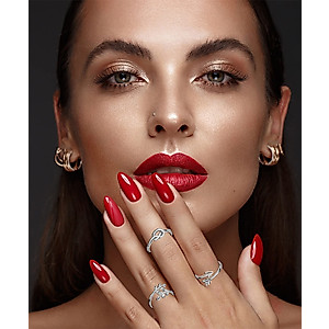 TOBENY 12PCS Adjustable Open Rings for Women 14K Gold Silver Plated Knot Arrow Heart Wave Butterfly Stackable Thumb Knuckle Rings Set