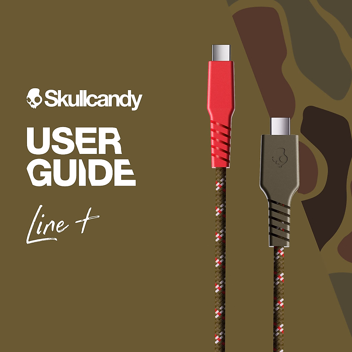 Skullcandy Line+ Braided USB C Charger Cable, 60W USB C to USB C with Fast Charging for iPad/Mini/Pro/Air, Macbook Pro, Samsung Galaxy, Nintendo Switch and Laptops, 4ft - Standard Issue