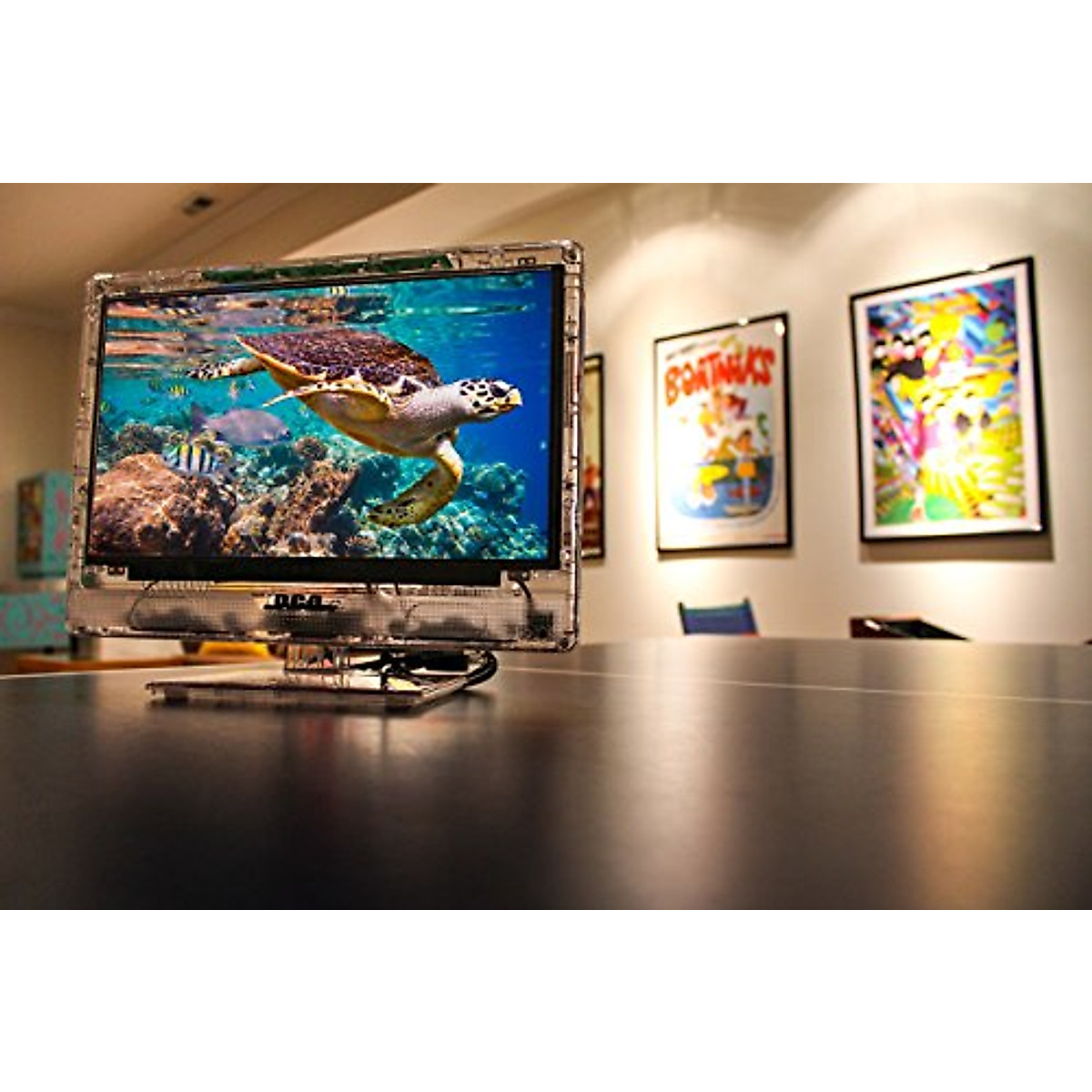 RCA 15” Clearview HDTV | J15SE820 Transparent LED HD Television, High Resolution Wide Screen Monitor w/HDMI, VGA, Including Full Function Remote.