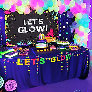 150 Pieces UV Neon Balloons, 12 Inch Blacklight Glow Party Balloons 5 Colors Neon Fluorescent Balloons for Blacklight Party, Birthday, Wedding Supplies
