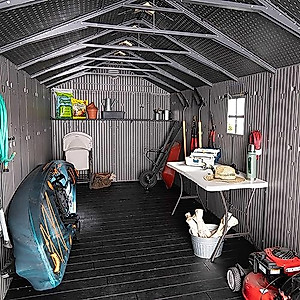 Lifetime 8 x 20 Ft. Outdoor Storage Shed, Gray