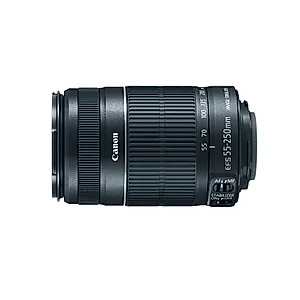 Canon EF-S 55-250mm f/4.0-5.6 is II Telephoto Zoom Lens (Renewed)