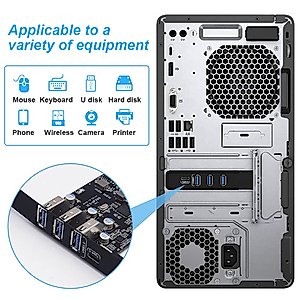 PCI-E to USB 3.0 4 Ports(1 X USB-C - 3 X USB-A) Expansion Card, PCI Express USB Add in Expansion Card, Internal USB3 Hub for Desktop PC Host Card Support Windows 10/8/7/XP and MAC OS 10.8.2 Above