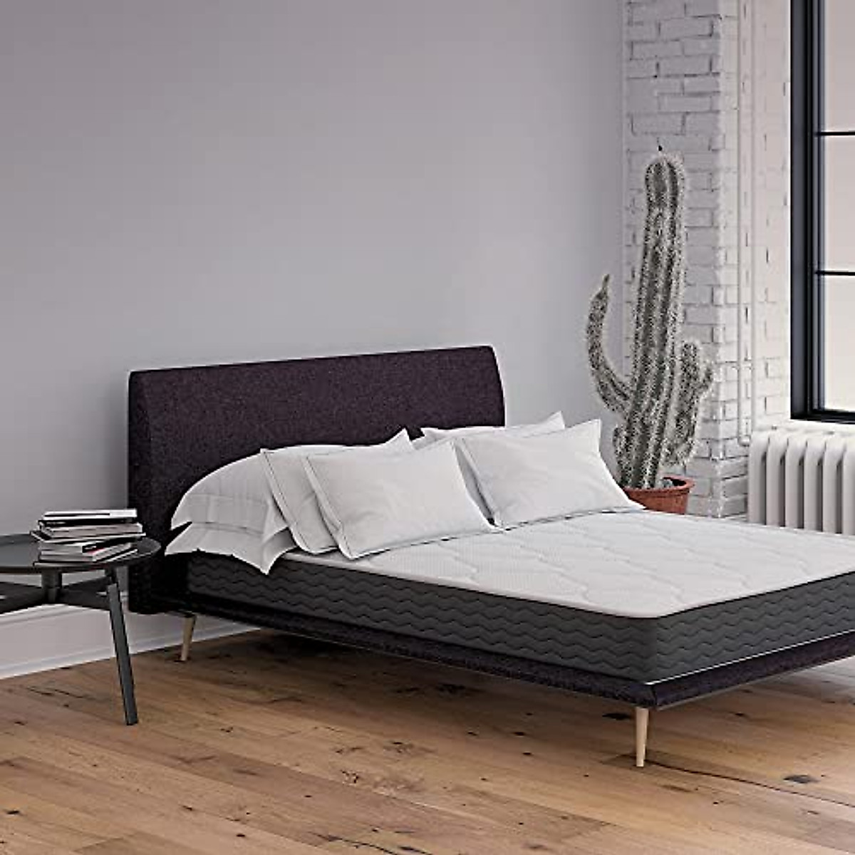 Signature Sleep Italian Made Vitality 8" Independently Encased Coil with Charcoal Infused Memory Foam Hybrid Mattress, Full Size