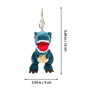 GALPADA Dinosaur Keychains Dinosaur Plush Keyring Backpack Keychain Dinosaur Party Doll Plush Toys