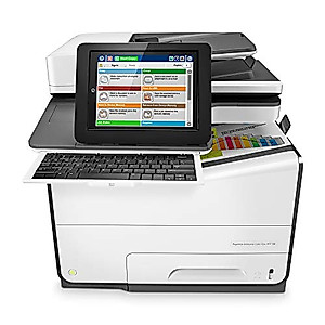 HP PageWide Enterprise Color Flow 586z Multifunction Duplex Printer with HP EveryPage and Pull-Out Keyboard (G1W41A)