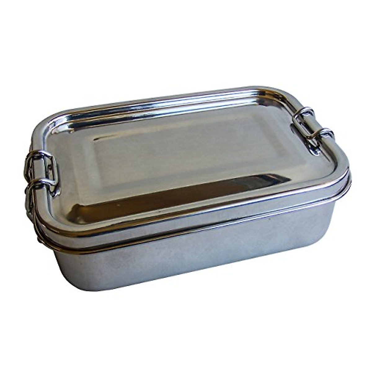 Stainless Steel Leak-Proof Lunch Container For Kids and Adults - BPA Free - Back to School - Dishwasher Safe - Holds 2 Cups - Eco Friendly - Lid Clamps - Great for Camping Hiking