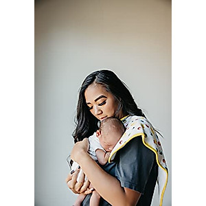 Copper Pearl Baby Burp Cloth Large 21''x10'' Size Premium Absorbent Triple Layer 3-Pack Gift Set Elmo