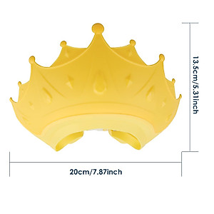 NAIHOD 2 Pieces Soft Baby Shower Cap Soft Adjustable for Washing Hair Shield Safe Visor Cap Bathing Shampoo Shower Protection Bath Hat for Toddler Kids Children