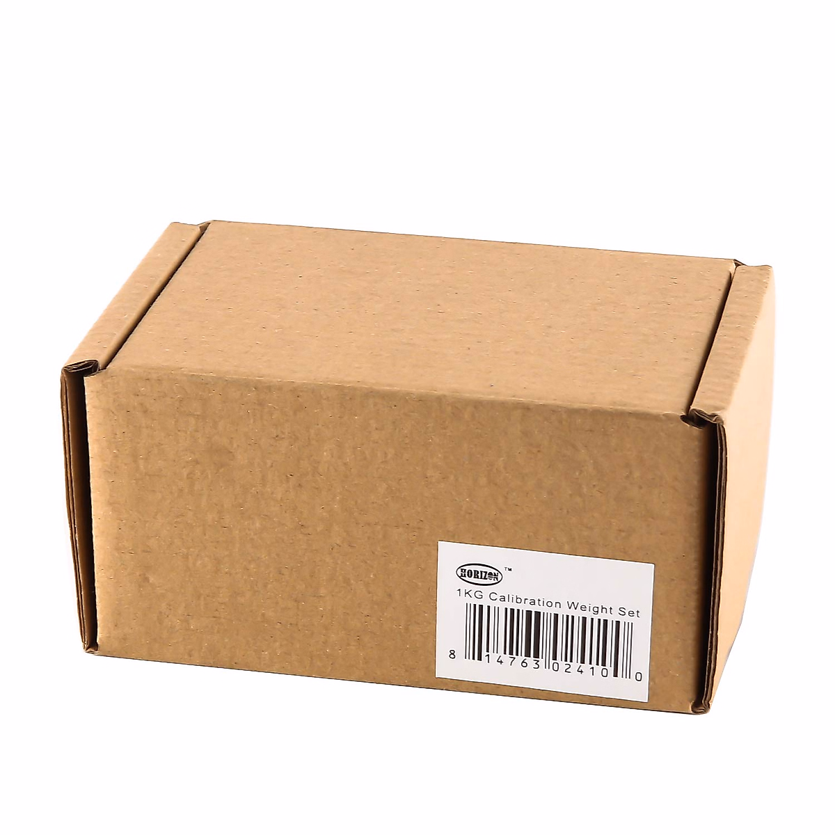 HORIZON 8 PCS 1000g Calibration Weight Set (10g, 20g,20g,50g,100g,100g,200g,500g) with Storage Case and Tweezers for Digital Scale Balance Science Lab Educational Weights