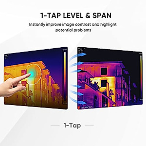 HIKMICRO Thermal Camera Pocket2 256 x 192 IR Resolution Thermal Imaging Camera with 8MP Visual Camera, 25 Hz, Wi-Fi, 3.5" Touch Screen Thermal Imager, IP54, -4°F~752°F