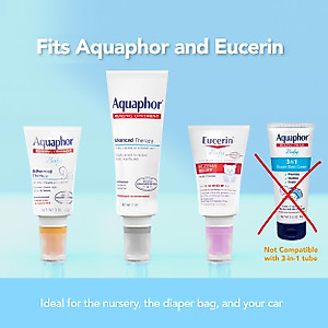 Eli & Ali Tush Swiper - Diaper Rash Cream & Butt Paste Applicator - Universal Fit for Most Diaper Creams | Mess-Free & Hygienic Alternative to Cream Spatula - Carry Less Baby Gear - Blue, 1 Pack